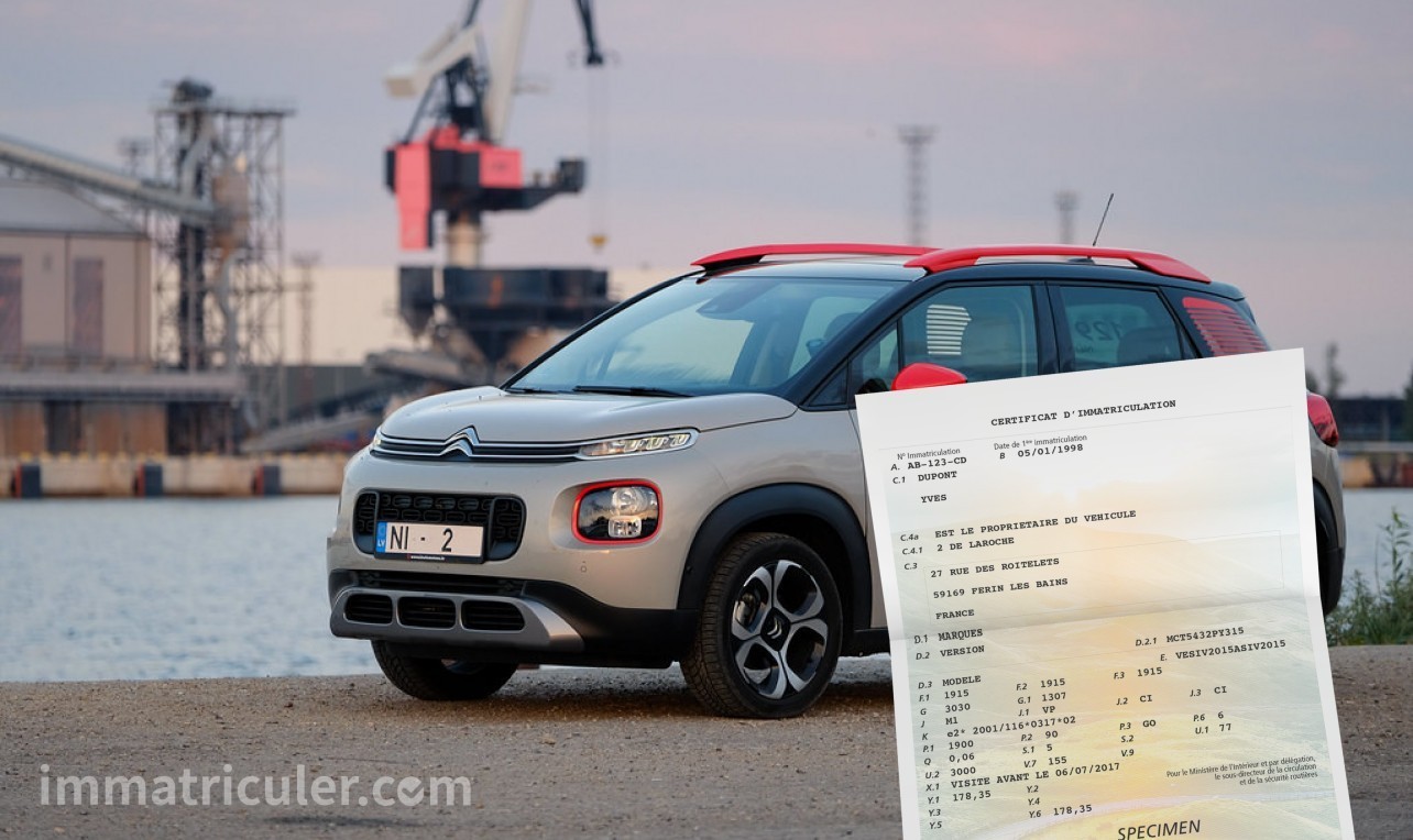 Carte grise Citroen C3 AirCross, prix et démarche